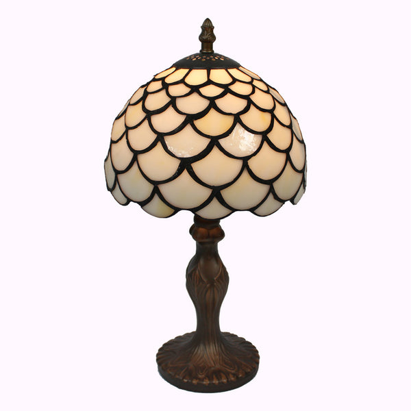 White Seashell Tiffany Accent Lamp – Memory Lane Lamps